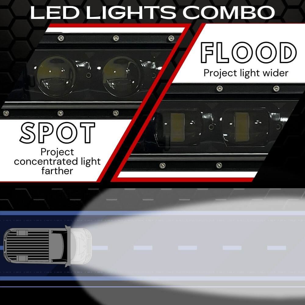 40" LED Light Bar | Super Stealth High Output Combo Beam