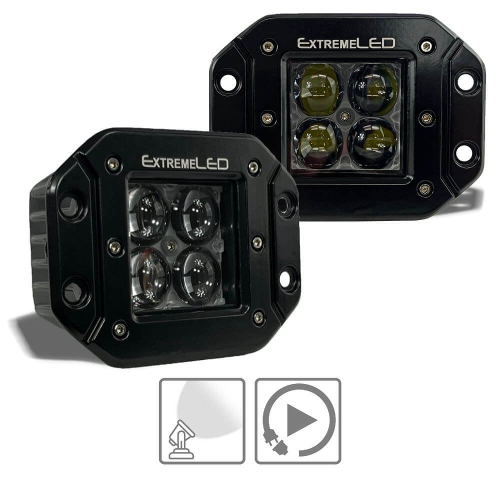 Extreme Series 3" Stealth Light Pod - Flush Mount Flood Beam | Extreme ...