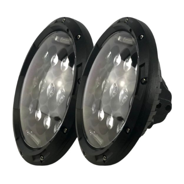 7" Round RGB LED Headlight Kit with Adapters | Extreme LED Light Bars