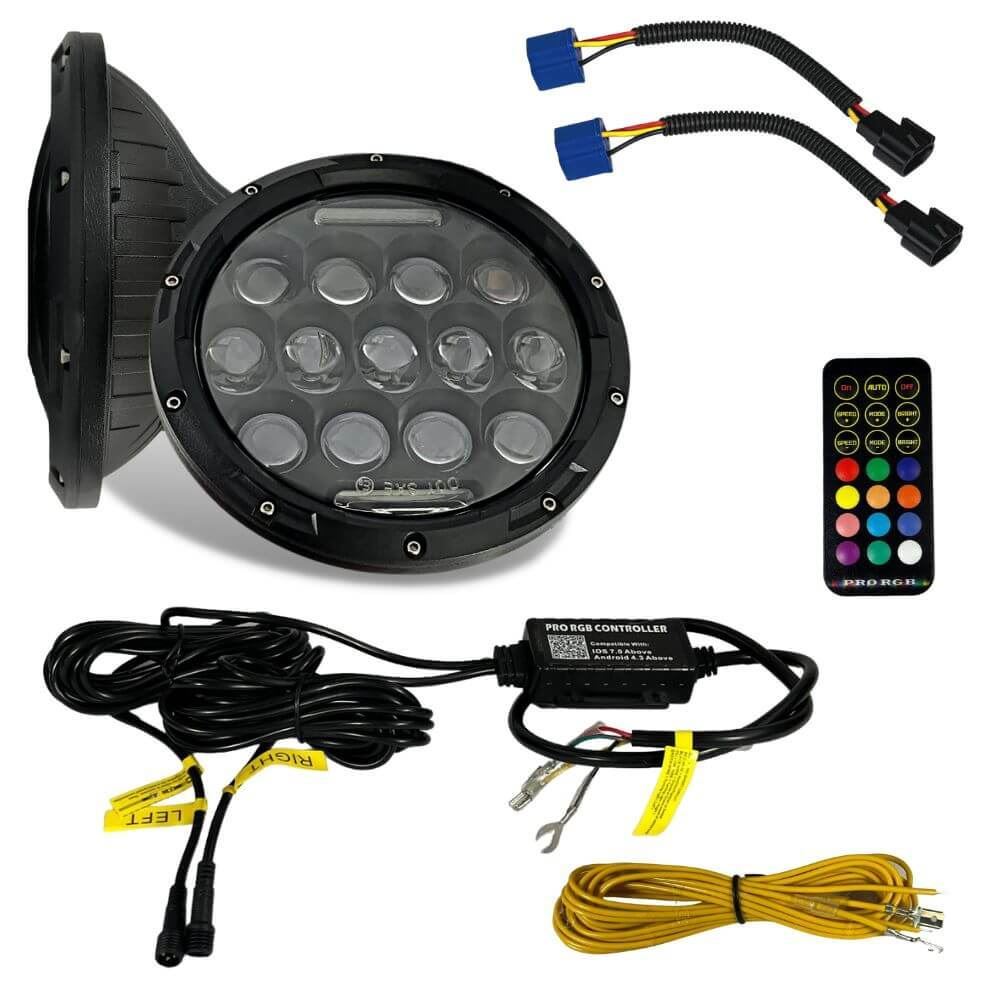 7" Round LED Headlights – All Styles & Beam Patterns | Extreme LED ...