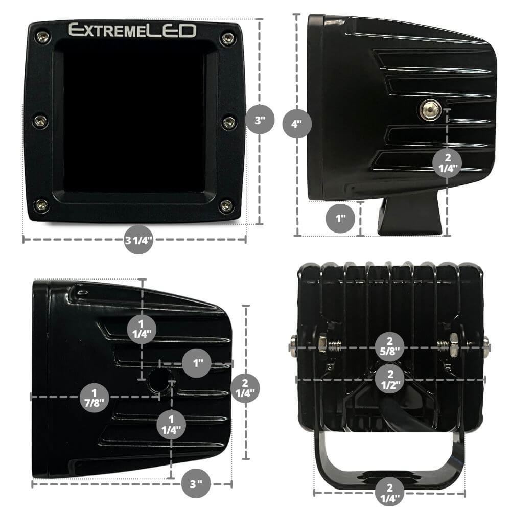 Stealth 3" LED Pod – Spot & Flood Combo, Extreme Series