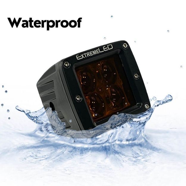 Extreme Series 3" Stealth Light Pod - Amber Flood Beam | Extreme LED ...