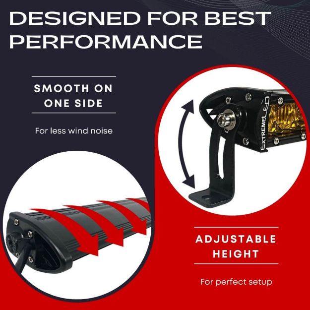 30" All Amber LED Light Bar - 150W Single Row Combo Beam | Extreme LED ...