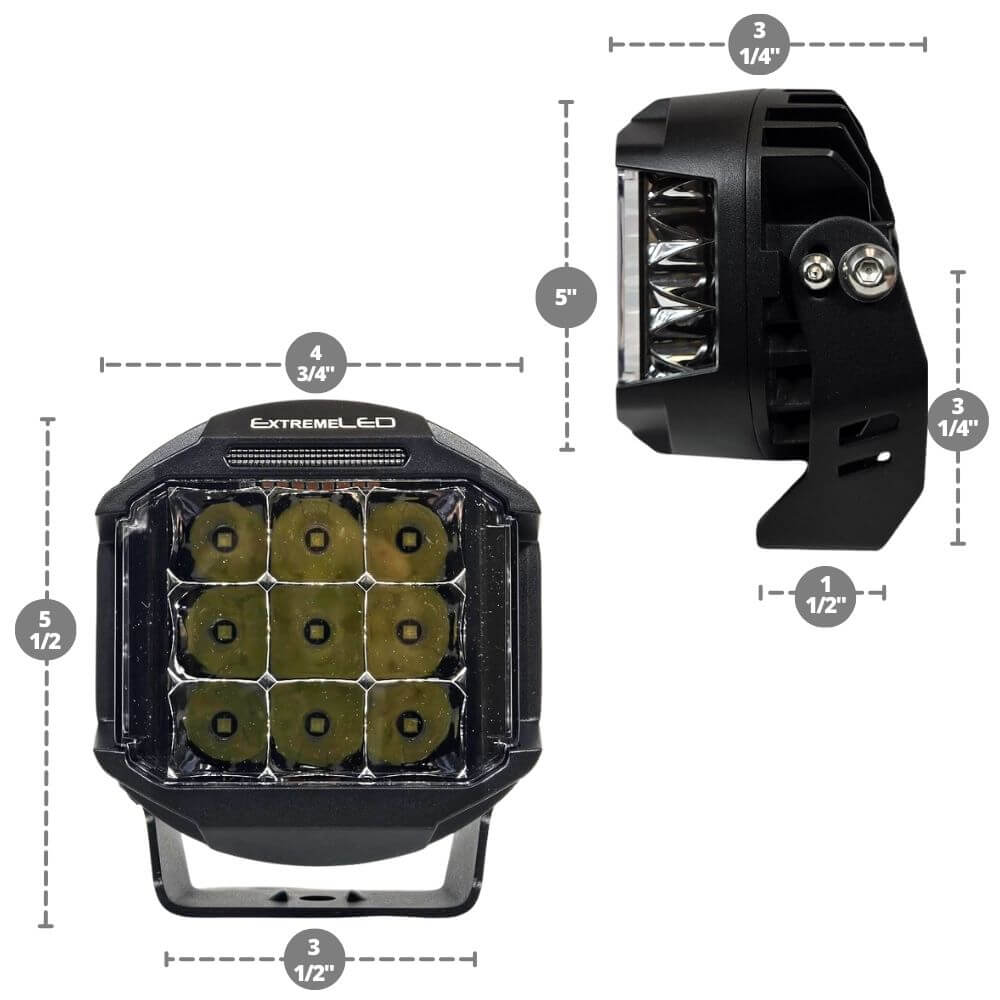 High Power Side Shooter LED Light Pods (Pair) | Extreme LED Light Bars