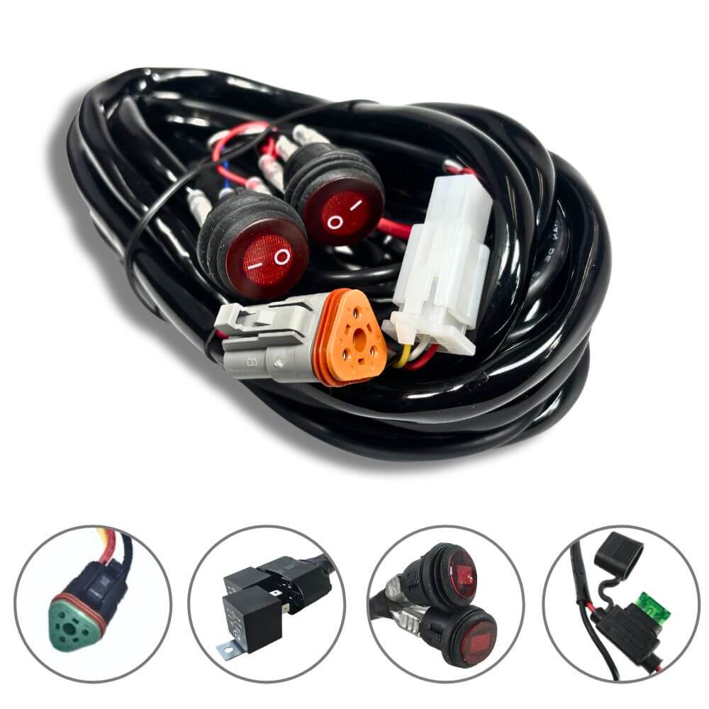 LED Light Bar Wiring Harness | Universal Light Bar Power Kit | Extreme ...
